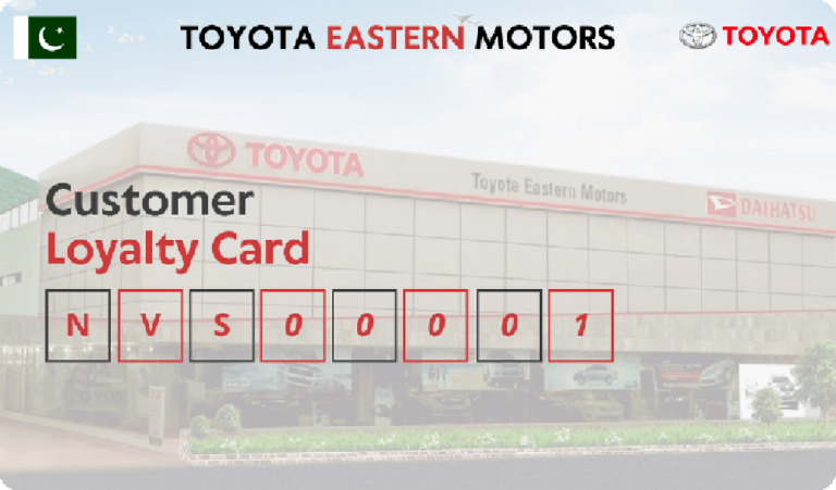 Loyalty Card - Toyota Eastern Motor
